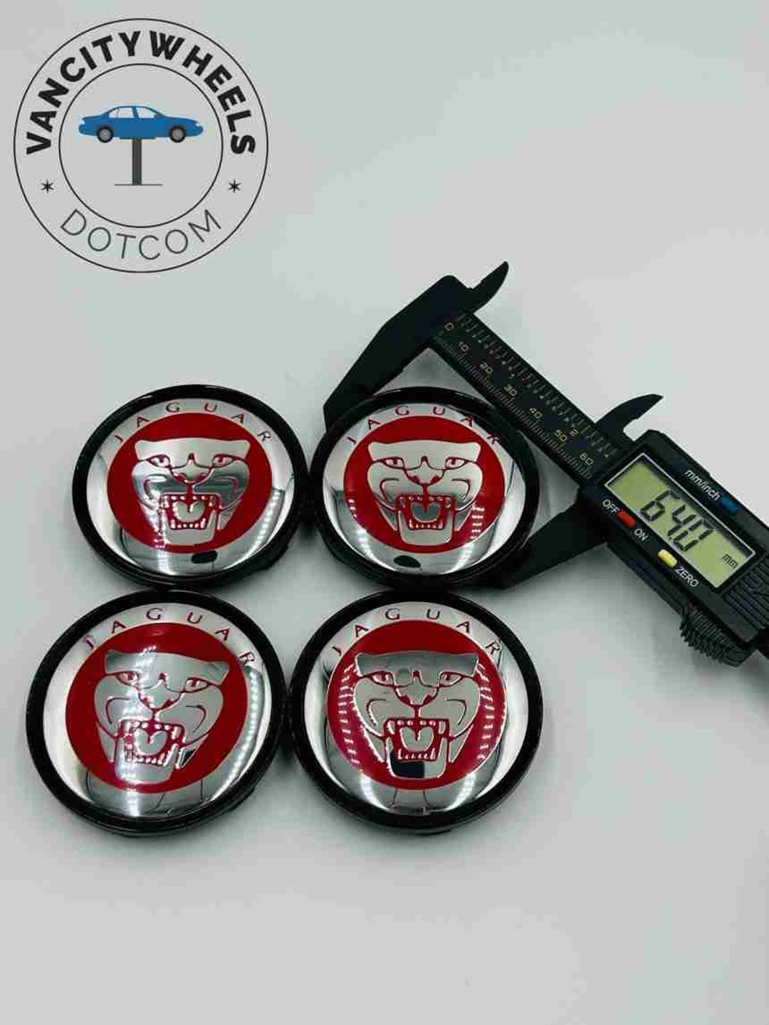 JAGUAR Essential 4pcs 64mm Car Wheel Center Hub Black Caps - Etsy Canada