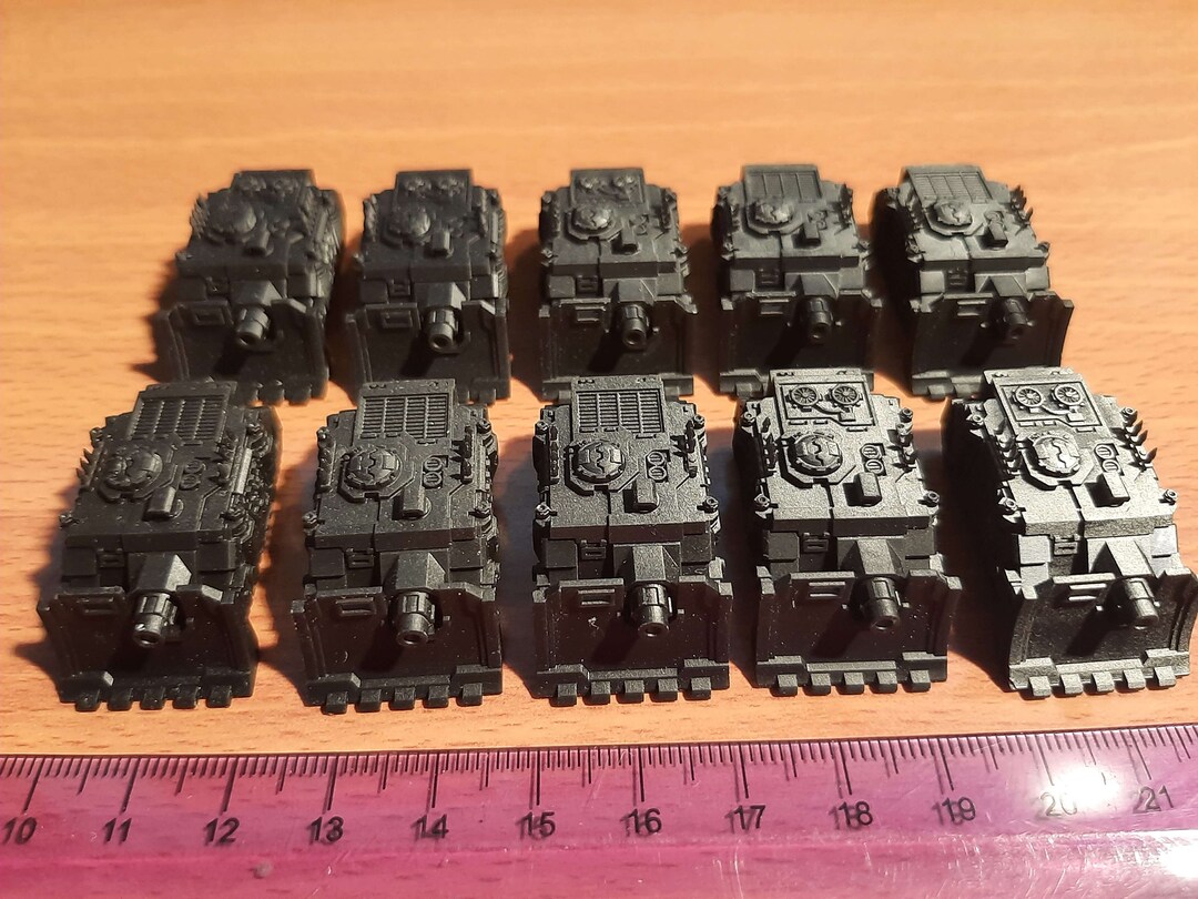 3D PRINTED. EPIC SCALE 6mm-8mm Transport Tanks With Plow. X10 Pieces ...