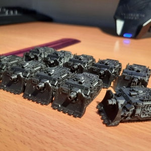 3D PRINTED. EPIC SCALE 6mm-8mm Transport Tanks With Plow. X10 Pieces ...