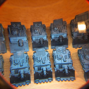 3D PRINTED. EPIC SCALE 6mm-8mm Transport Tanks With Plow. X10 Pieces ...