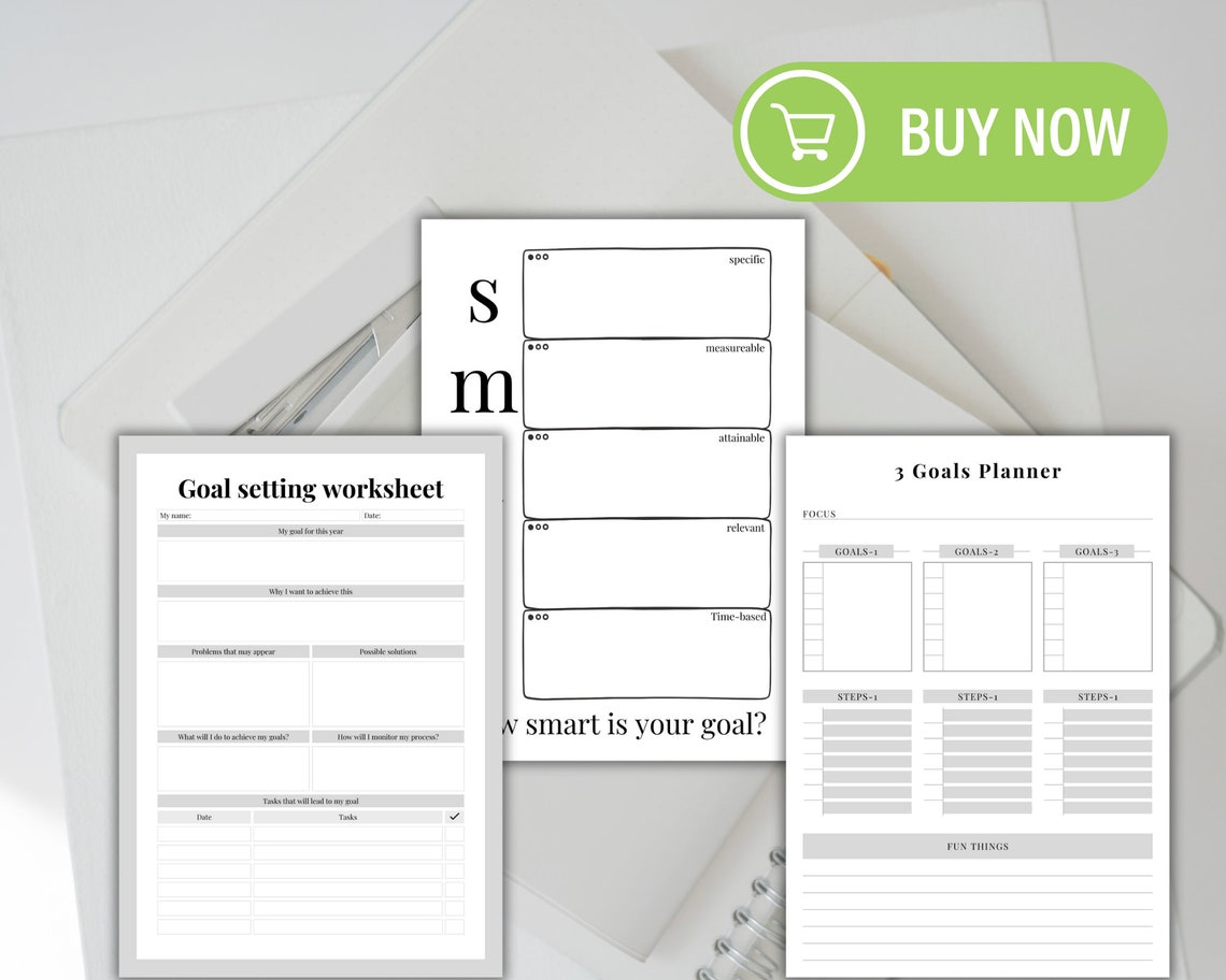 Efficient Goal Setting, Goal Planner, Smart Goal Setting, Business ...