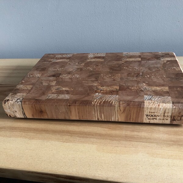 Maple End Grain Cutting Board - Etsy