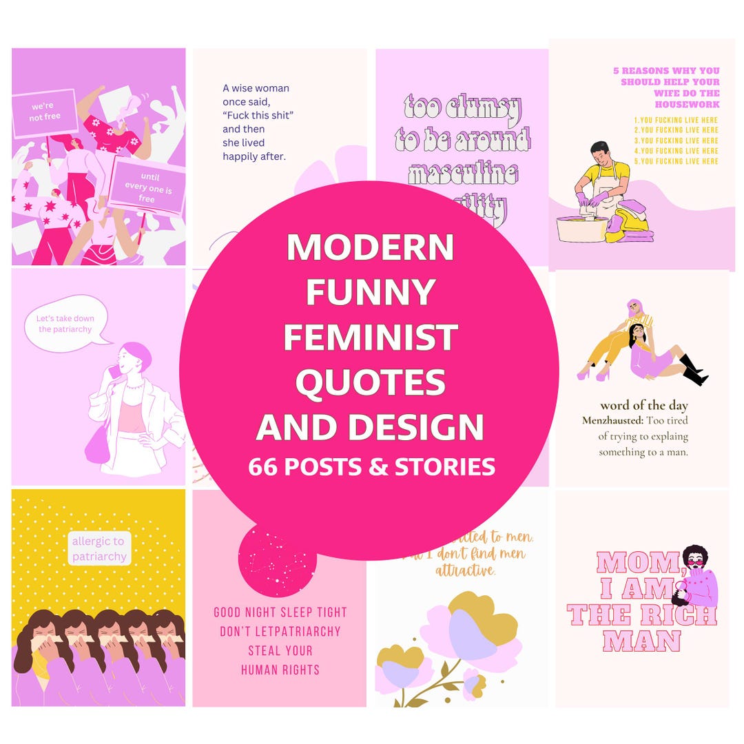 Feminist Social Media Templates - Funny Instagram Post Templates ...