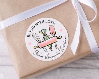 Custom Bakery Stickers for Baked Goods, Baking Stickers, From the ...