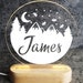Mountains Custom Name Light, Personalized Bedroom LED, Light up Sign ...