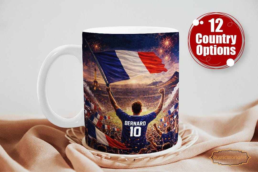 Personalized Soccer Fan Mug, 2026 Global Game, Country Supporter Coffee ...