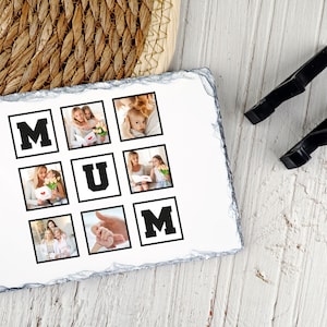 Custom Mum Photo Rock Slate,mother Gift,mom Picture Rock Plaque,custom ...