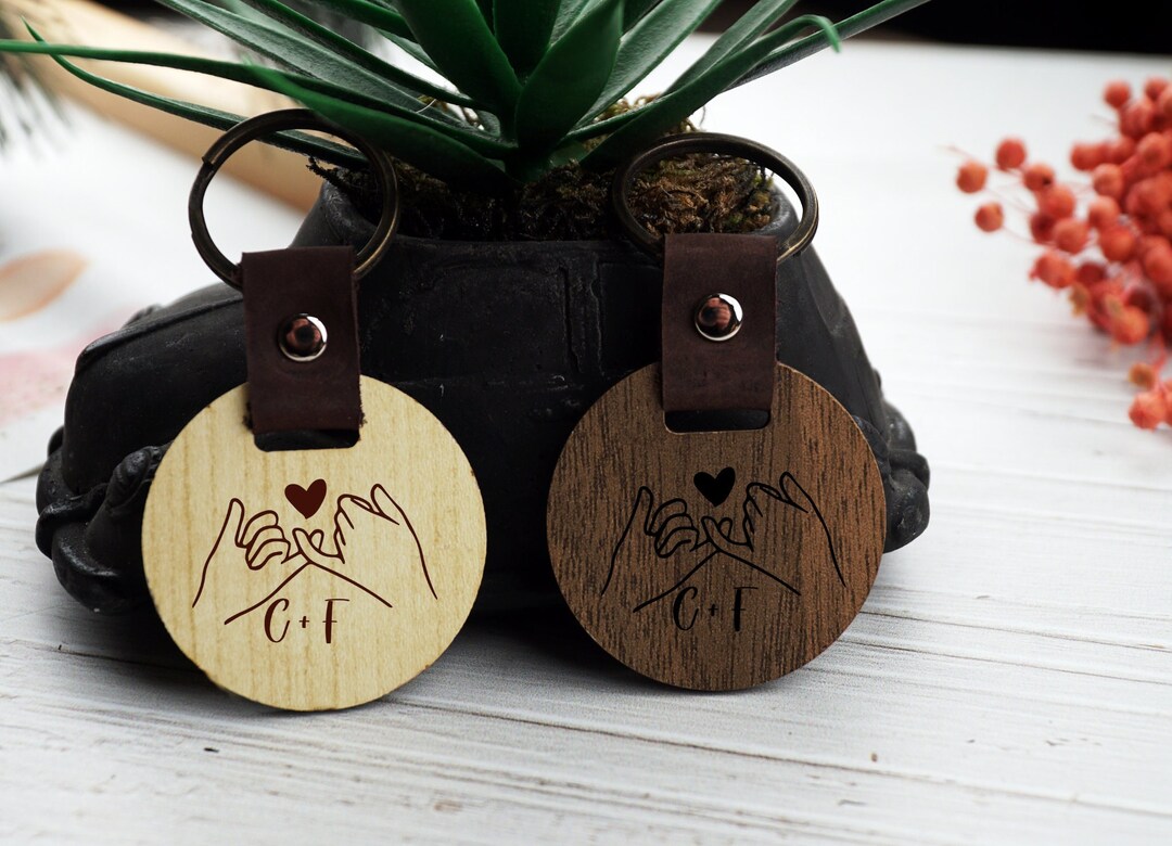 Custom Pinky Promise Keychains,personalized Pinky Promise Gifts,wood ...