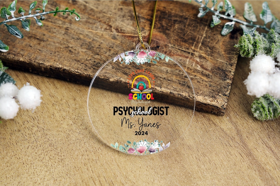 Custom School Psychologist Ornament,personalized Psychologist Office ...