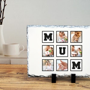 Custom Mum Photo Rock Slate,mother Gift,mom Picture Rock Plaque,custom ...