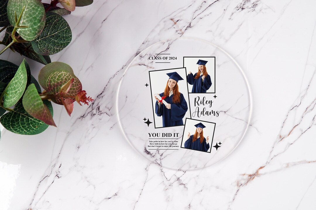 Personalized Photo Graduation Coaster,custom Graduation Senior Gifts ...