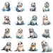 Cute Watercolor Seal Clipart, Nursery Ocean Animals (SVG, PNG) - Etsy