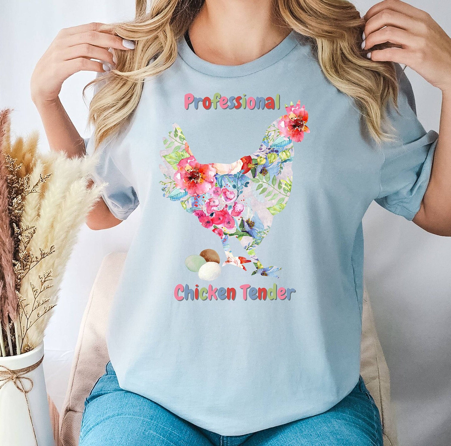 Professional Chicken Tender T-shirt, Funny Chicken Mom Shirt, Western ...