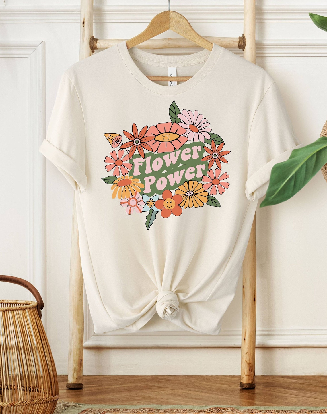 Flower Power Shirt, Hippy Flower Power Shirt, Trendy Flower Power Shirt ...