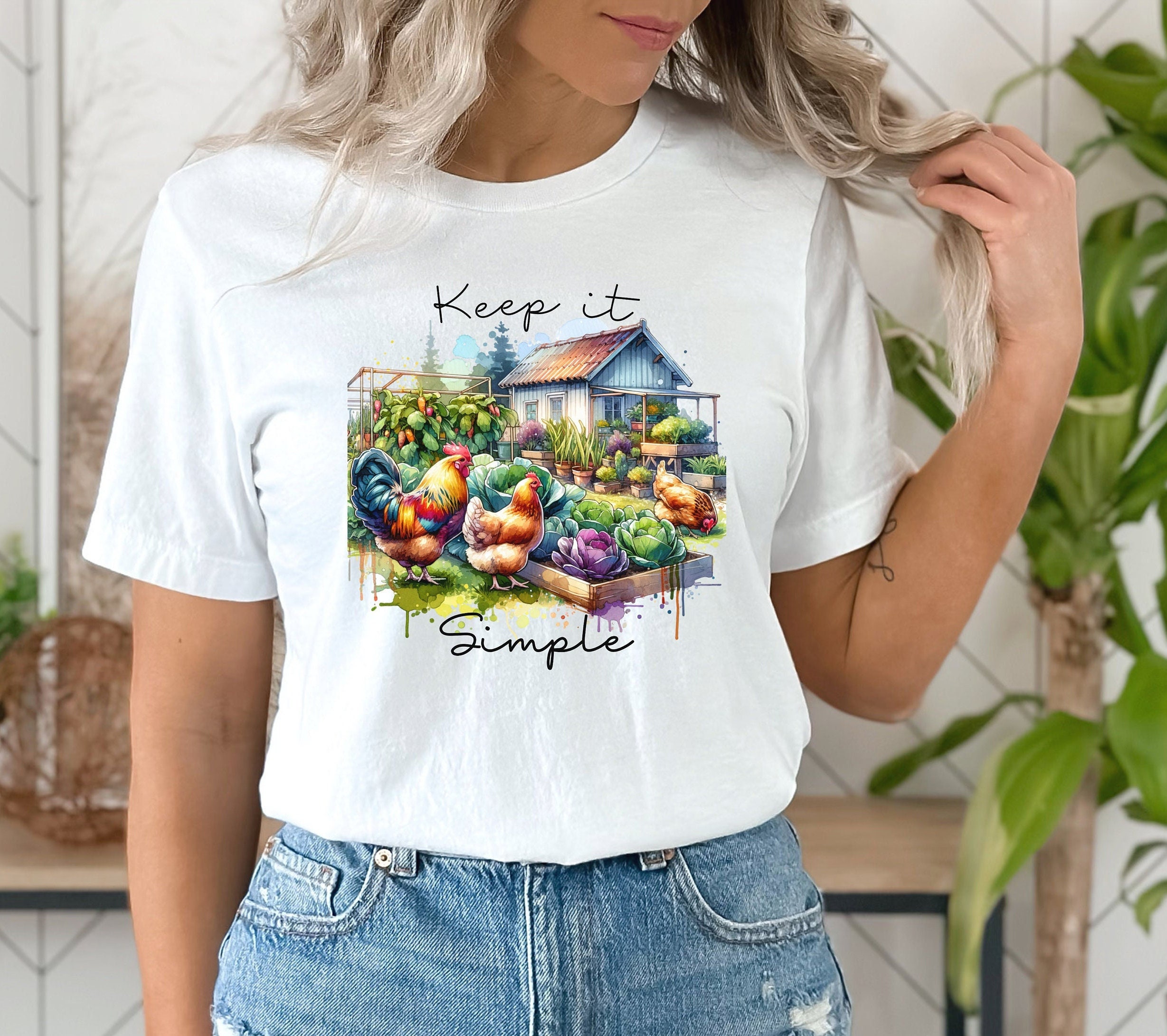 Keep It Simple Farm Shirt, Retro Farm Shirt, Retro Chicken Owner Shirt ...