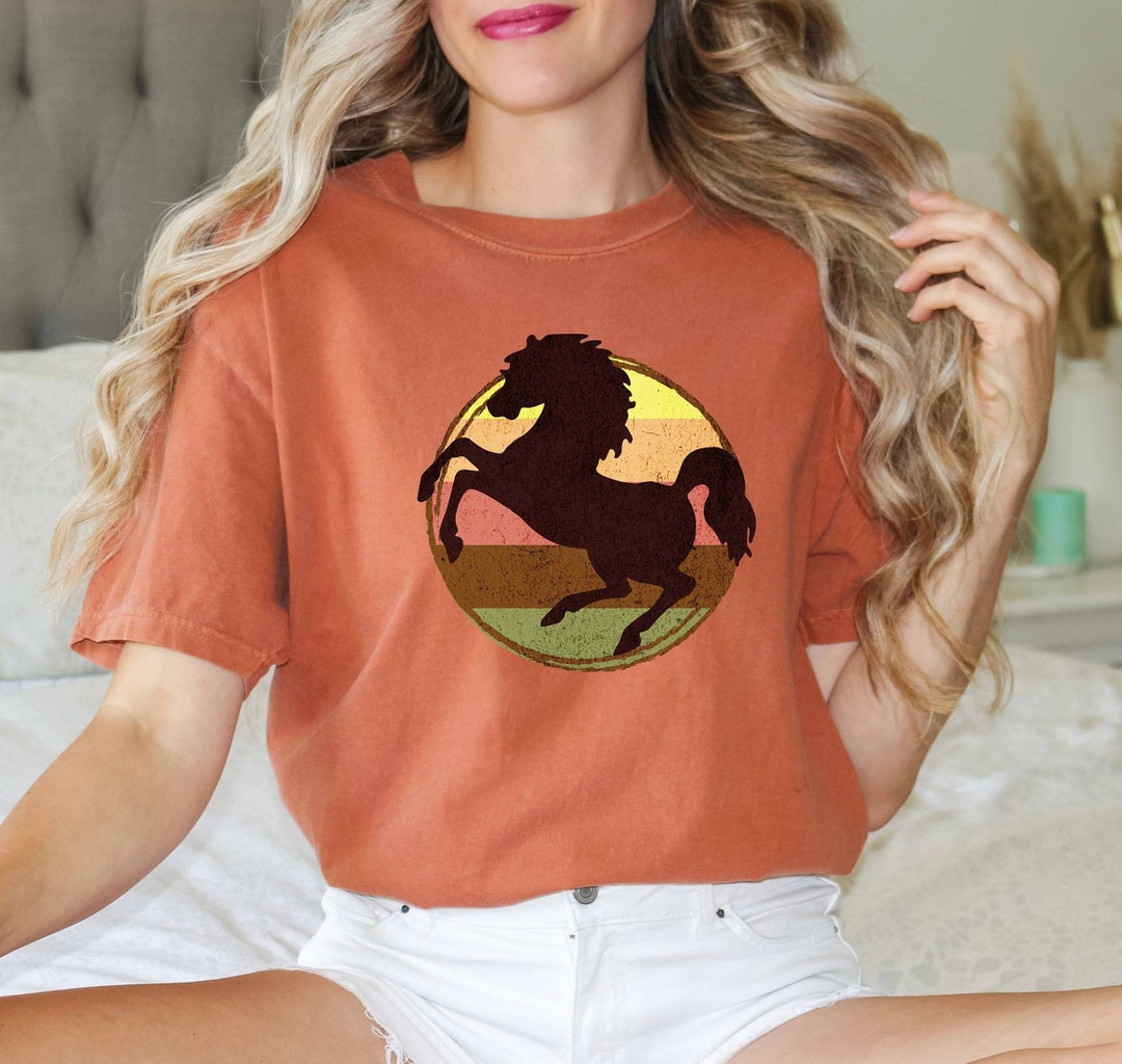 Comfort Color Horse Shirt, Equestrian Shirt, Horse Mama Shirt, Horse ...