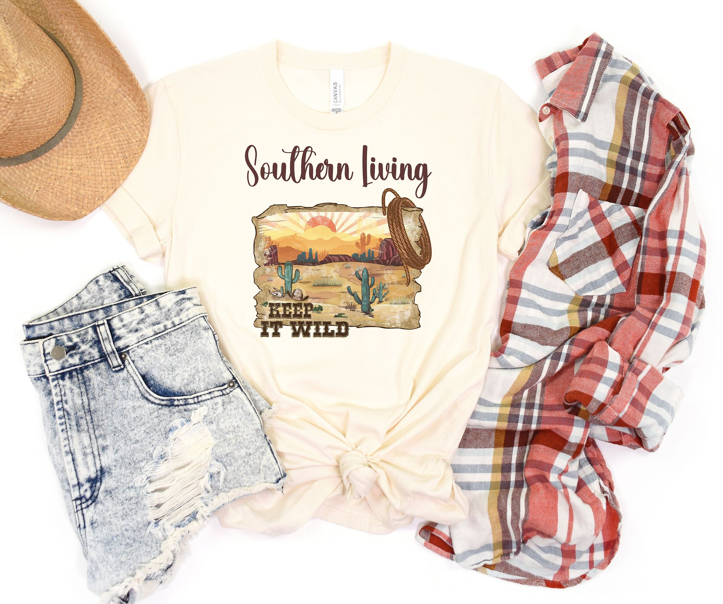 Southern Living Shirt, Western Shirt, Down South Shirt, Cowboy Shirt ...