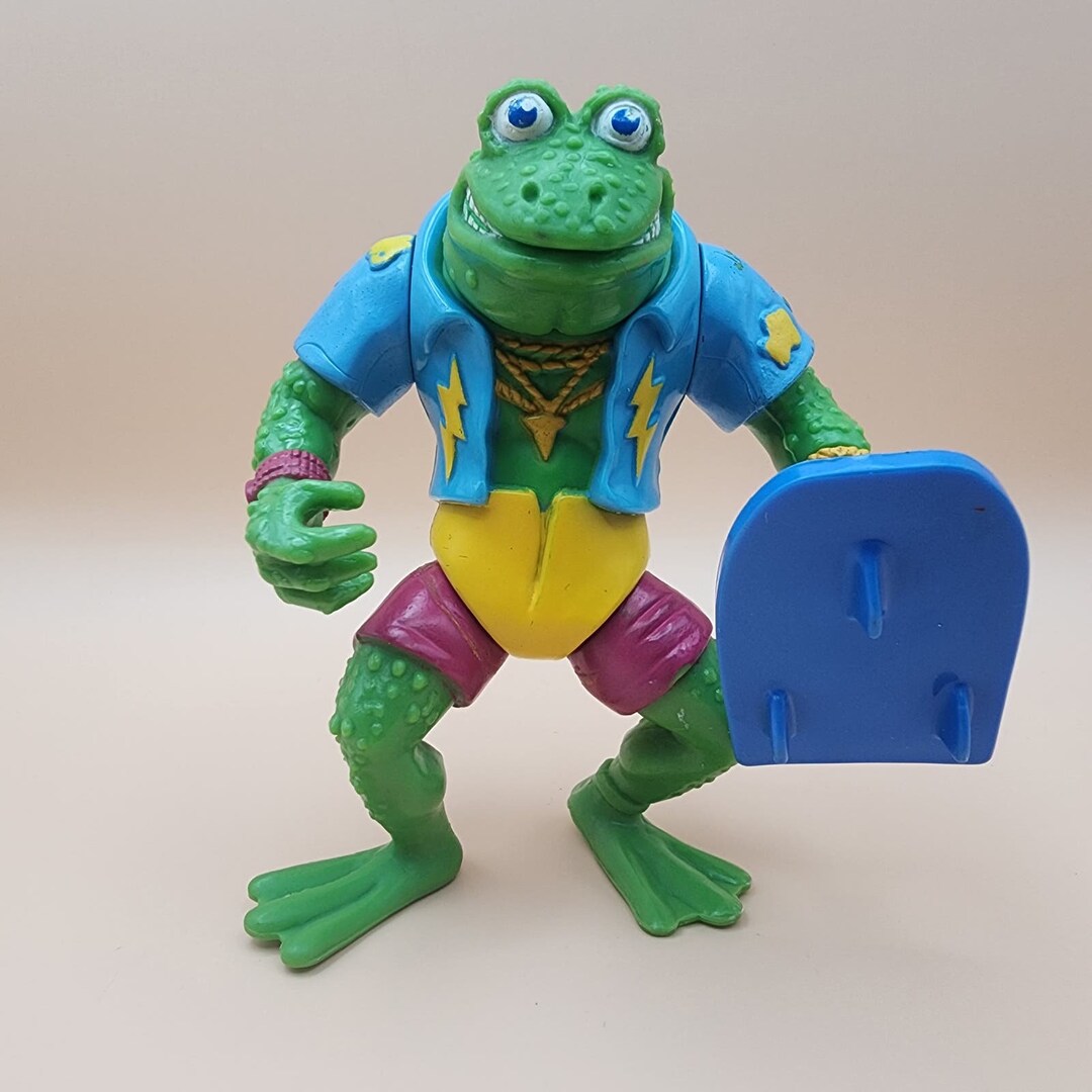 Teenage Mutant Ninja Turtles TMNT vintage 1989 GENGHIS FROG Figure ...