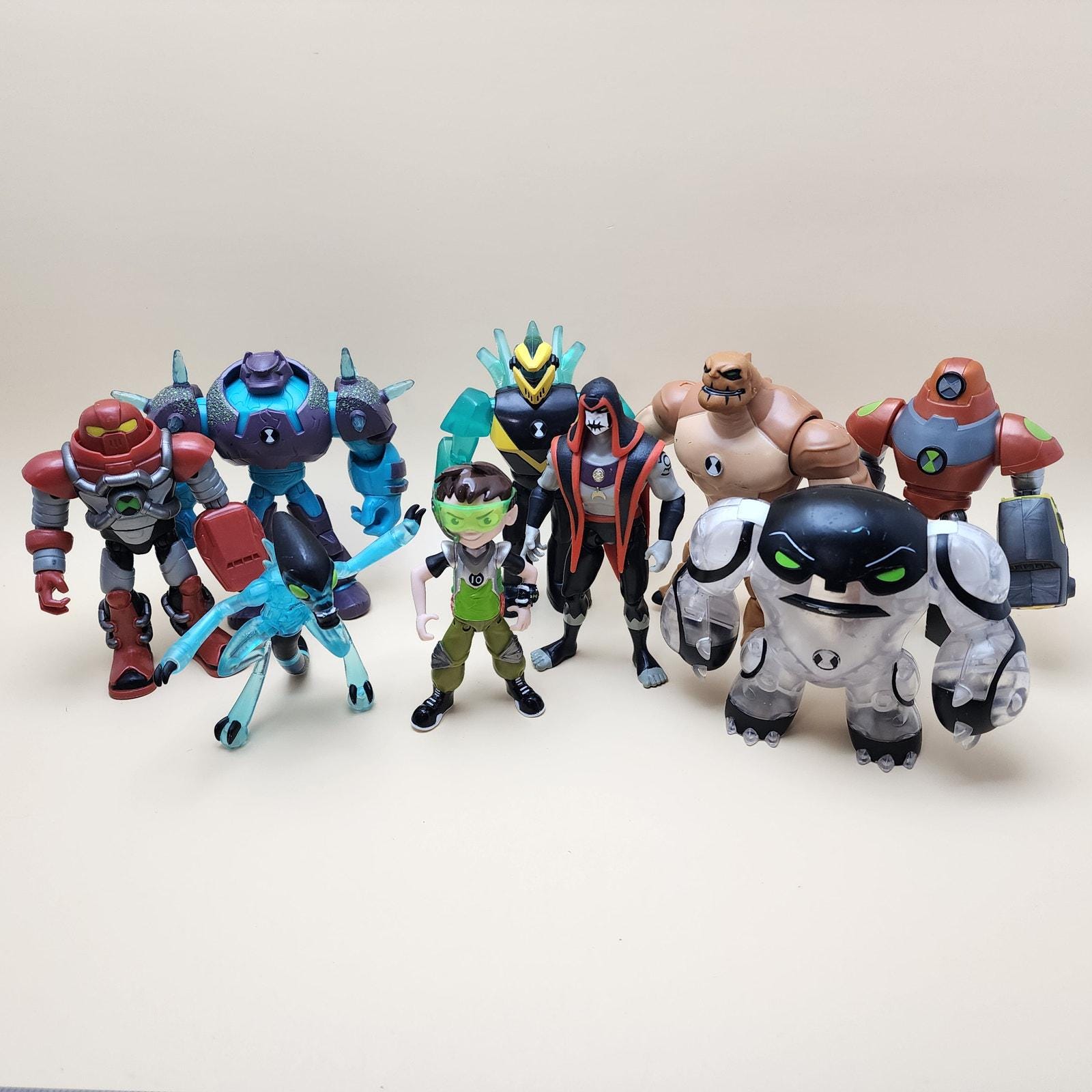BEN 10 (cartoon Network 2019) Lot of 9 Figures (omni-enhanced, Kix ...