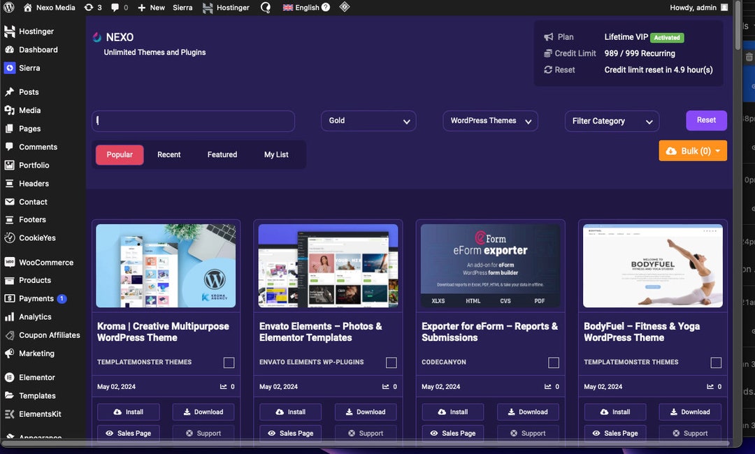 Wordpress Plugin Lifetime Access to Pro/premium Wordpress Themes and Plugins - Etsy