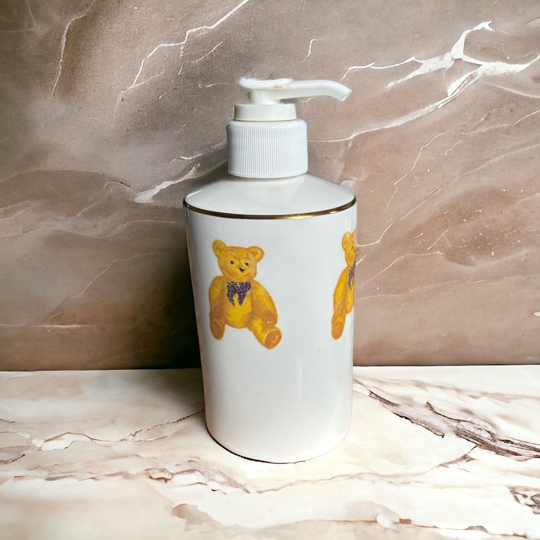 Teddy Bear Hand Lotion Dispenser With 24-karat Gold Gilding - Etsy