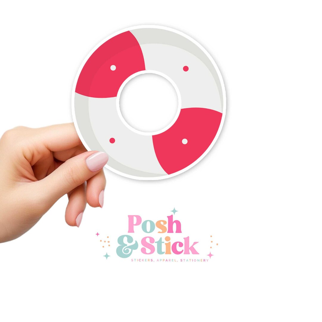 Lifeguard Floatie | Beach Breeze Clear Vinyl Stickers | Unique Gifts ...