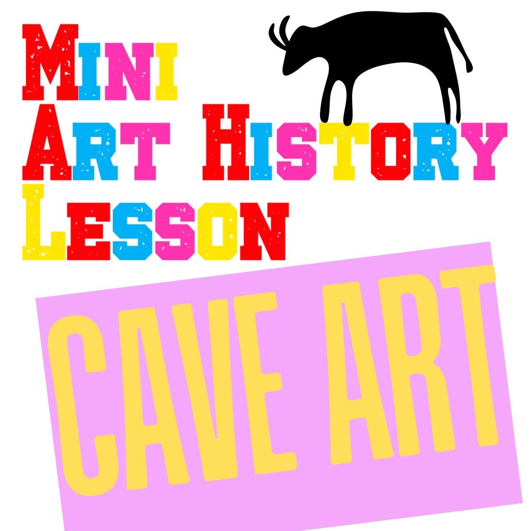Cave Art Lesson Printable | Prehistoric Art History Worksheet for Kids ...