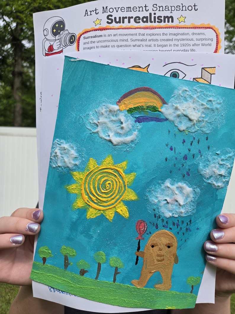 Surrealism Art History Lesson for Kids | Printable Art Worksheet ...