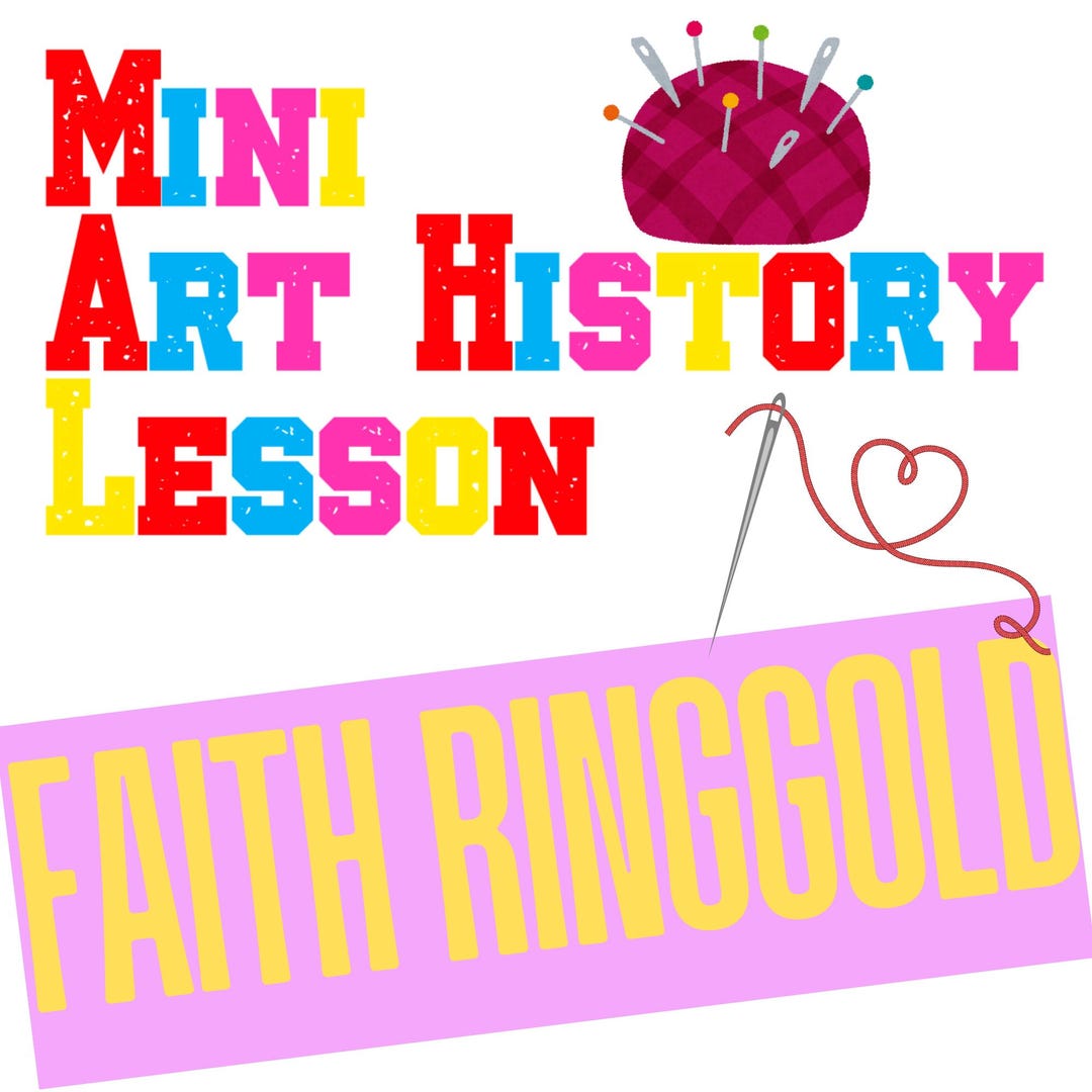 Faith Ringgold Artist - Black History Month Homeschool Activity - Story ...