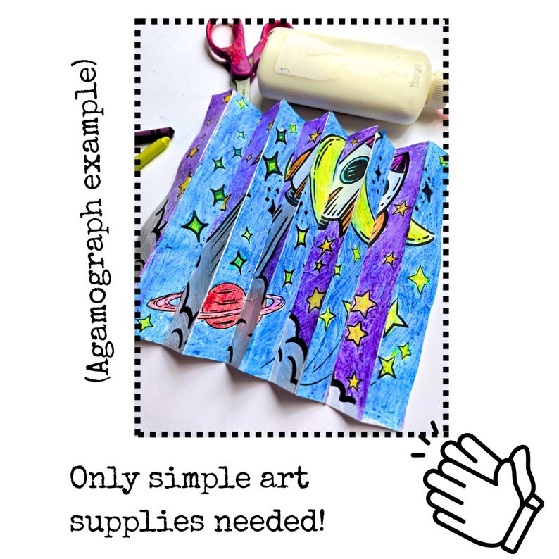 Father’s Day Craft for Kids | Agamograph Optical Illusion Art Activity ...