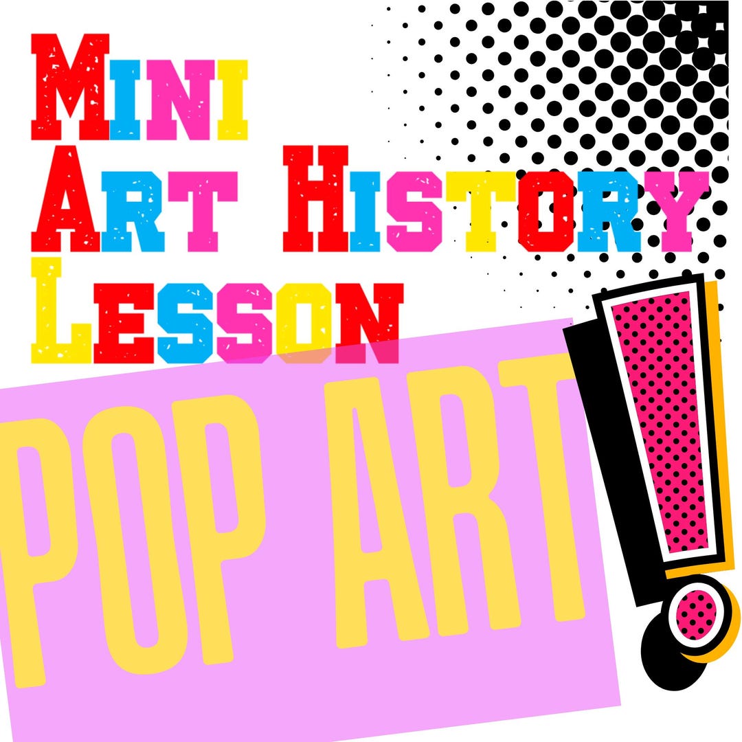 Pop Art Lesson | Art History Worksheet | Homeschool Art Lesson ...