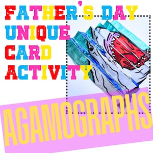 Father’s Day Craft for Kids | Agamograph Optical Illusion Art Activity ...