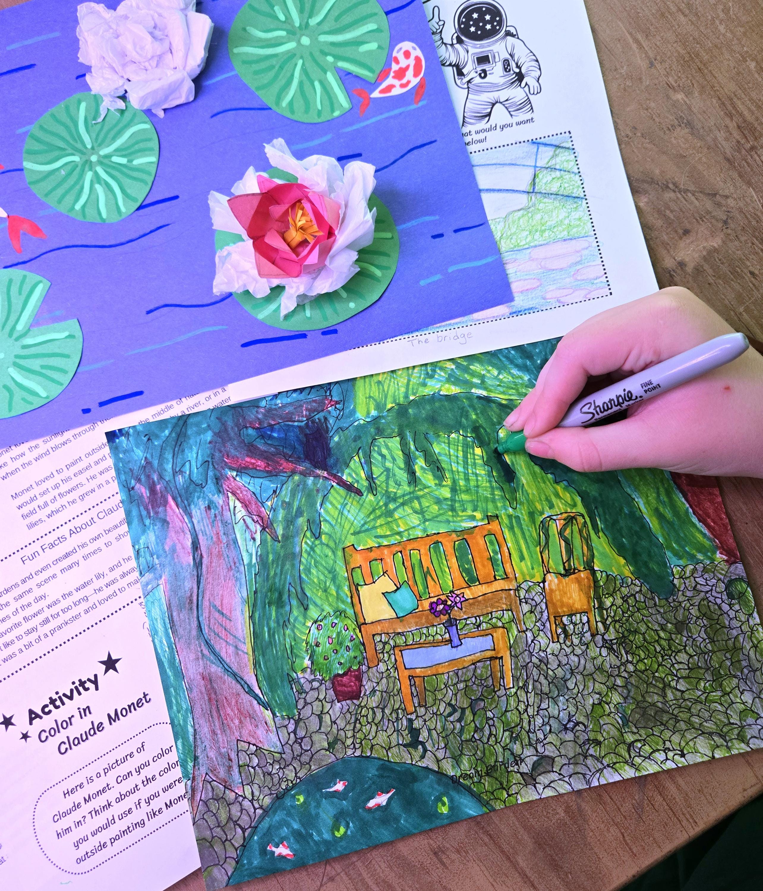 Claude Monet Art Worksheet Packet | Fun Art History Lessons for Kids ...