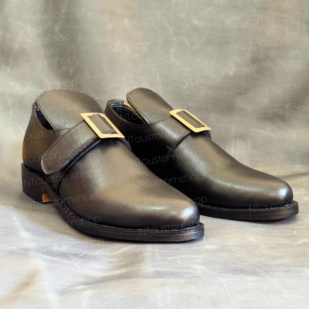 Custom 17th 18th Century Colonial Shoes for Men - British Costume ...