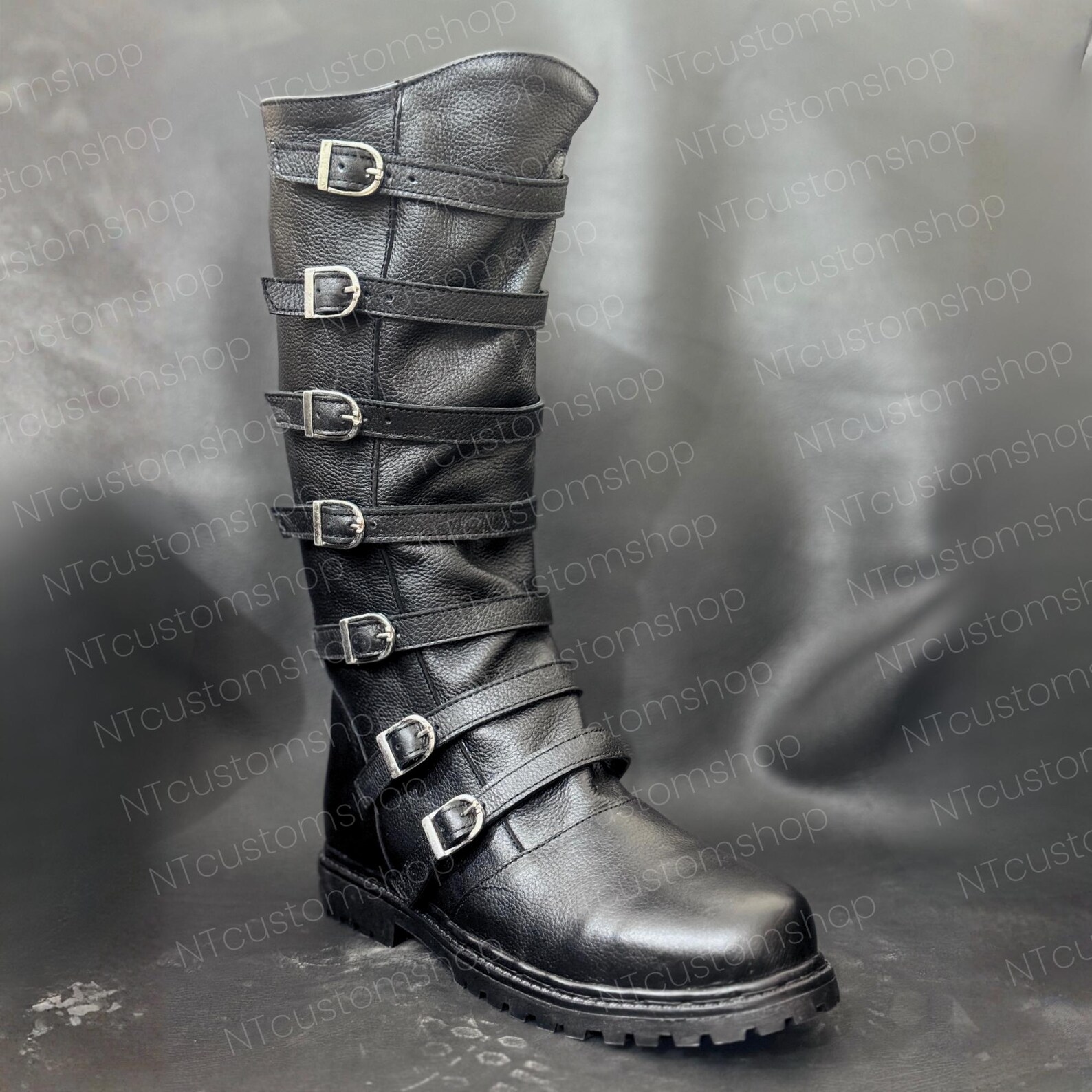 Custom Made Genuine Leather Renaissance Boots for Men - Ren Faire ...