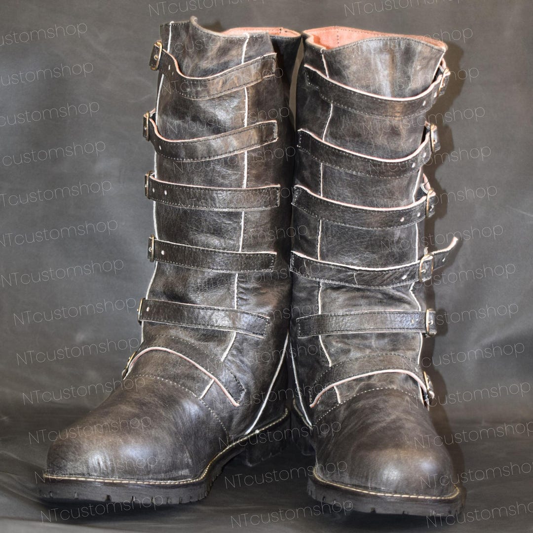 Custom Leather Renaissance Boots for Men - Ren Faire Boot - Etsy
