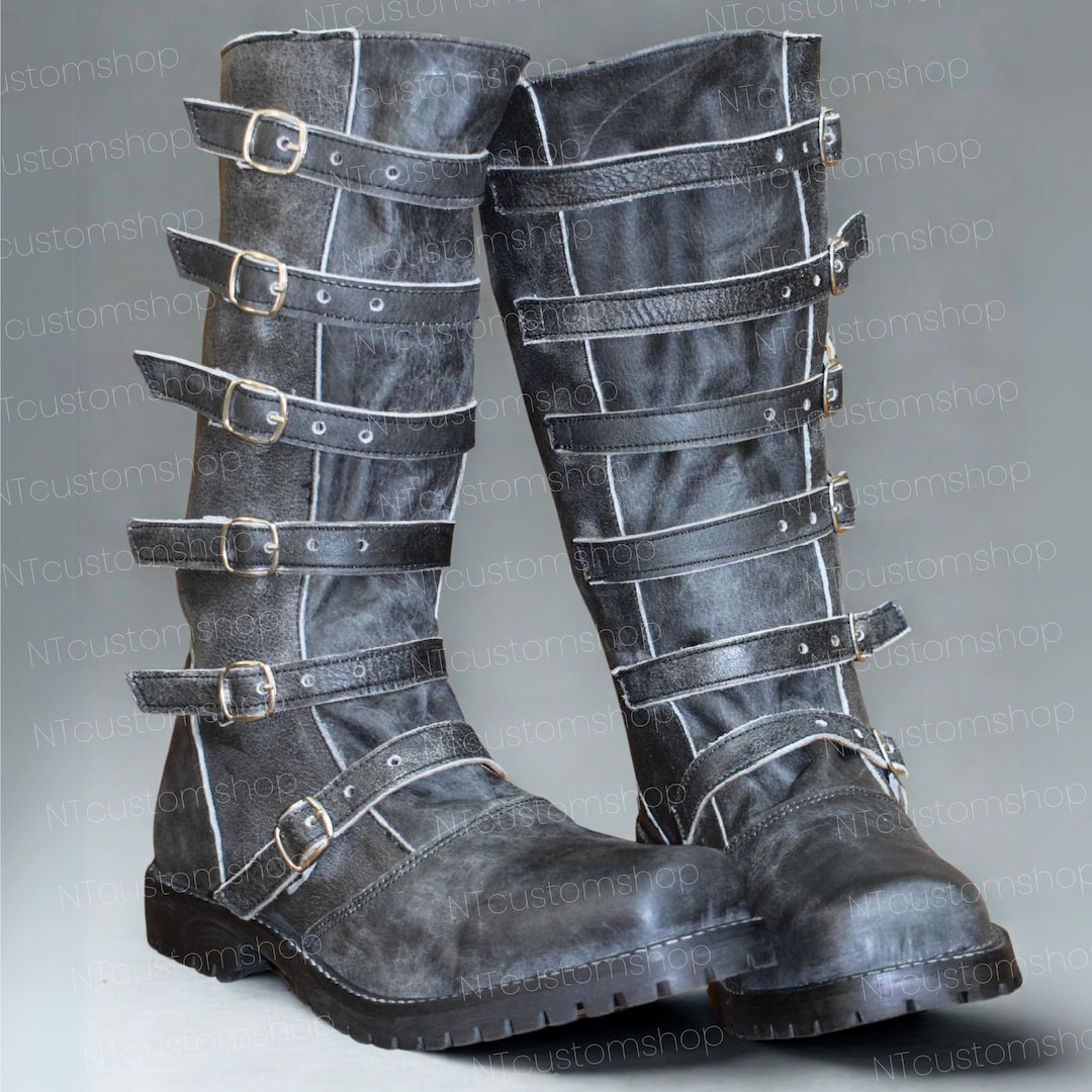 Customize T-shape Renaissance Boots, Medieval Boots, Viking Boots ...