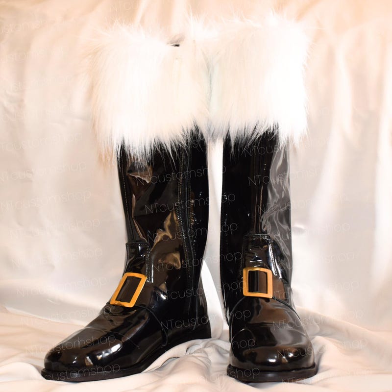 Leather Santa Claus Boots - Etsy