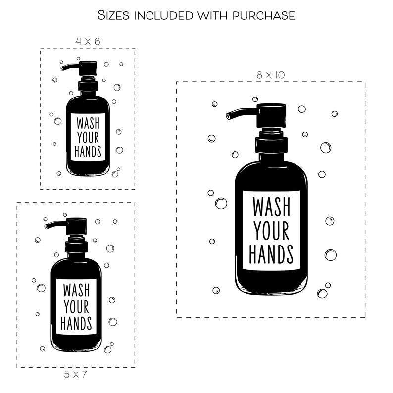 Wash Your Hands Sign Bathroom Decor Rustic Soap Dispenser - Etsy