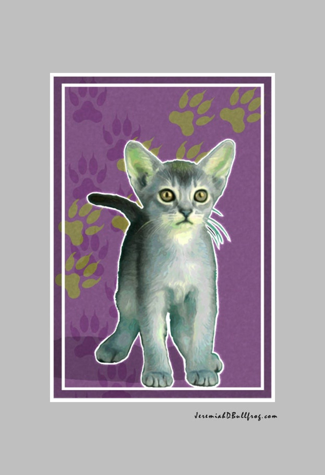 Abyssinian Cat Portrait 13x19 Pet Wall Art Poster / Print - Etsy