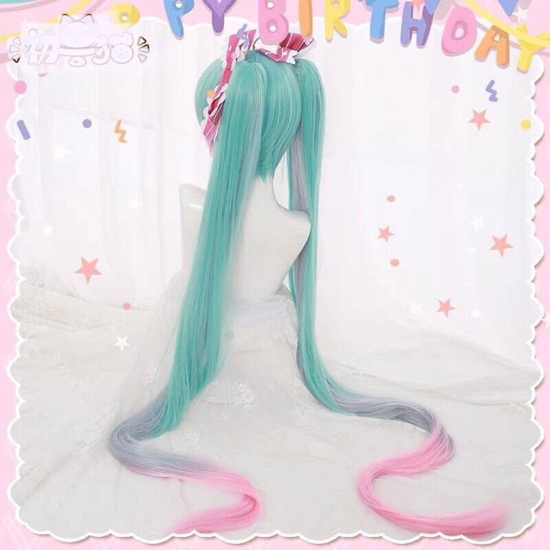 Miku Vocaloid Wig Cosplay Costume - Etsy