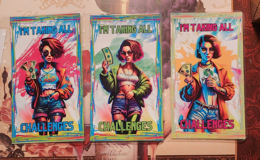 I'm Taking All Challenges A6 Binder Cover Sheet for A6 Binder - Etsy