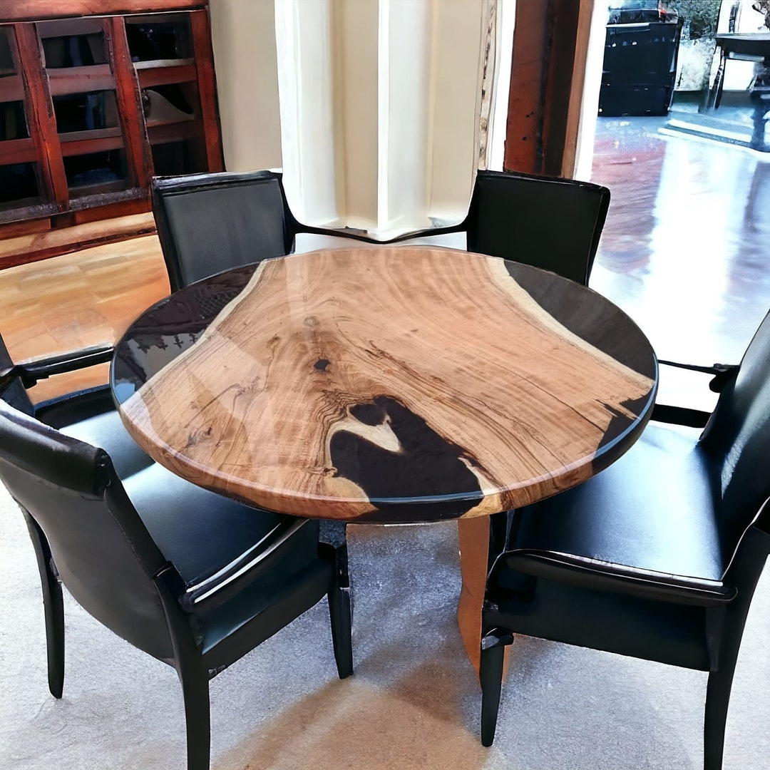 Round Epoxy Dining Table, Round Epoxy Coffee Table, Round Epoxy Table ...
