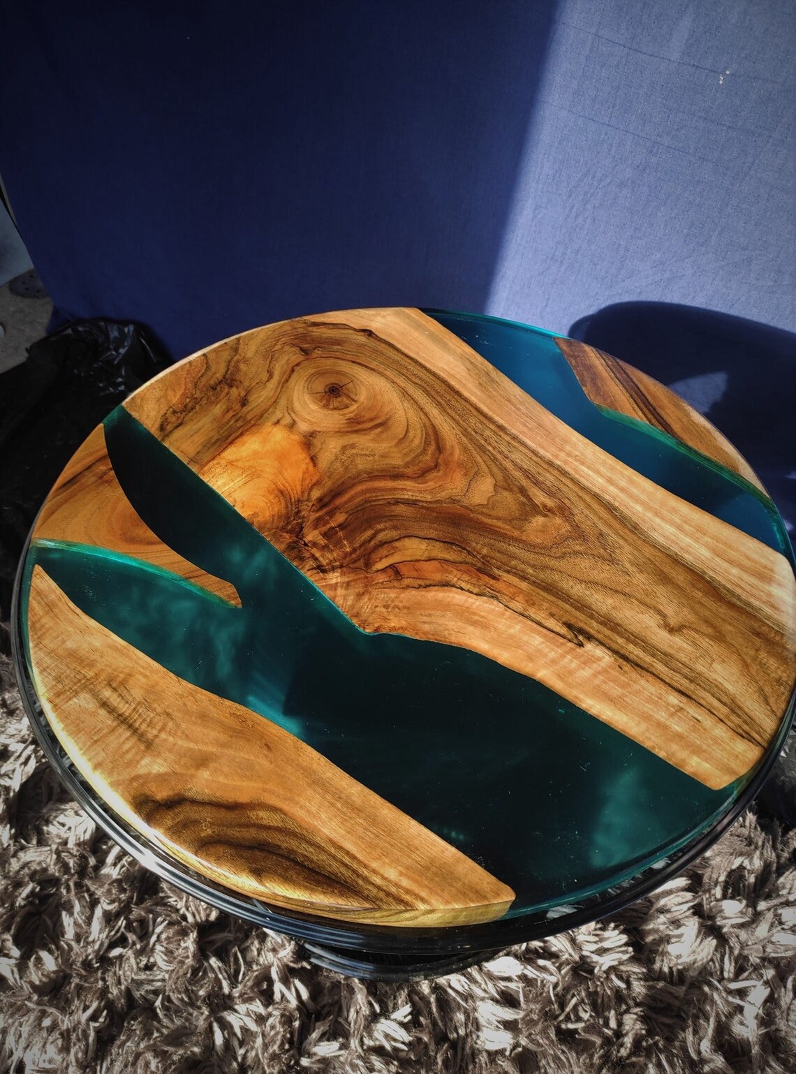 Round Epoxy Dining Table, Round Epoxy Coffee Table, Round Epoxy Table ...