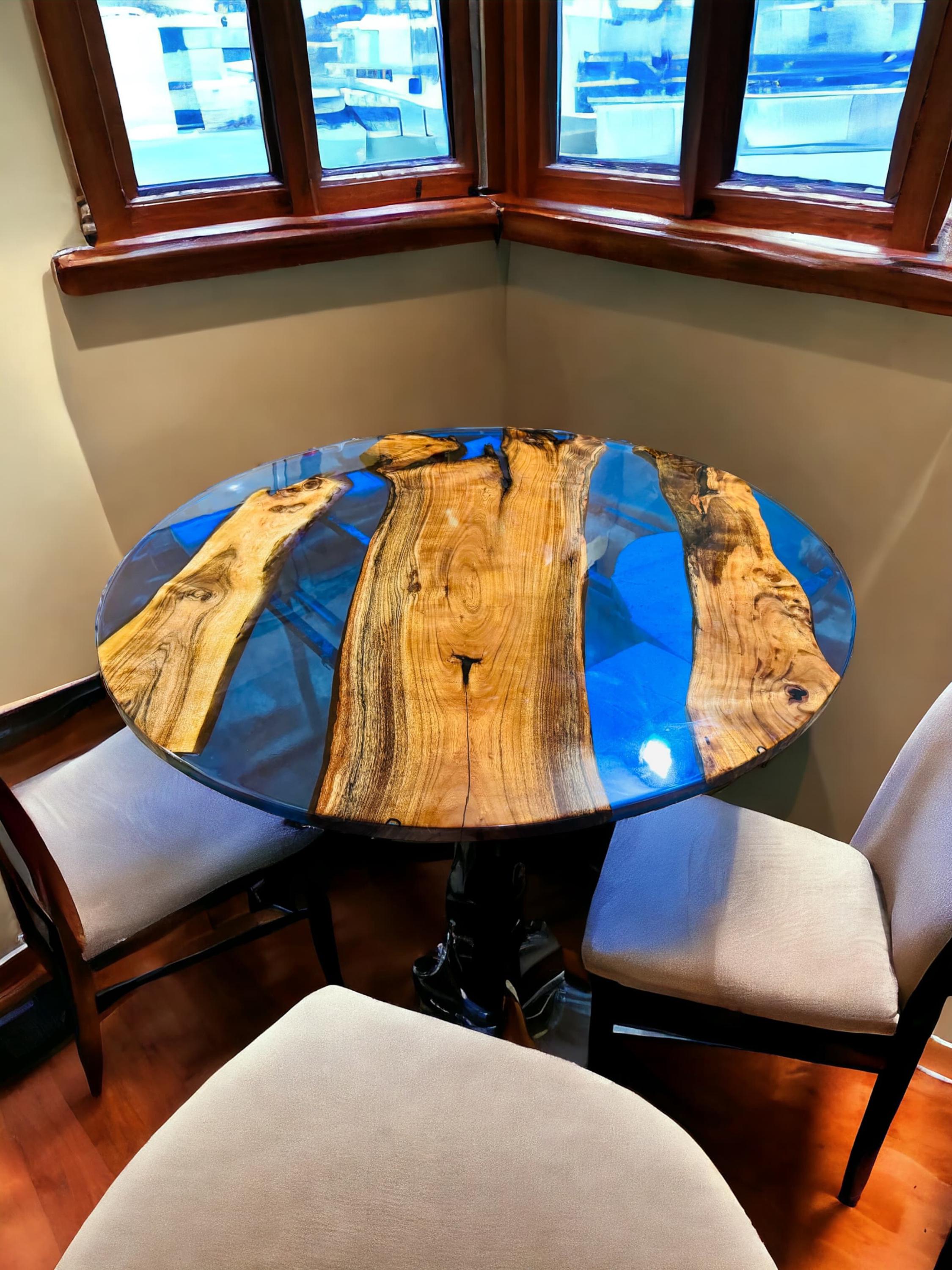 Round Epoxy Dining Table, Round Epoxy Coffee Table, Round Epoxy Table ...