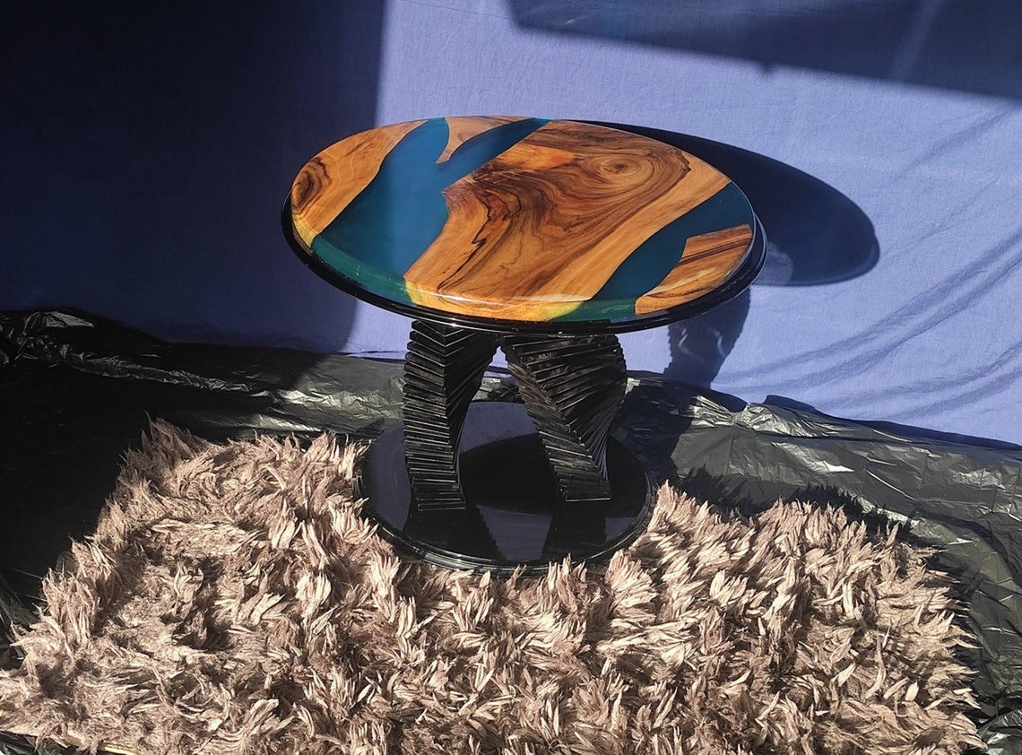 Round Epoxy Dining Table, Round Epoxy Coffee Table, Round Epoxy Table ...