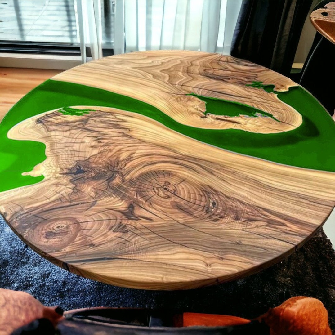 Round Epoxy Dining Table, Round Epoxy Coffee Table, Round Epoxy Table ...