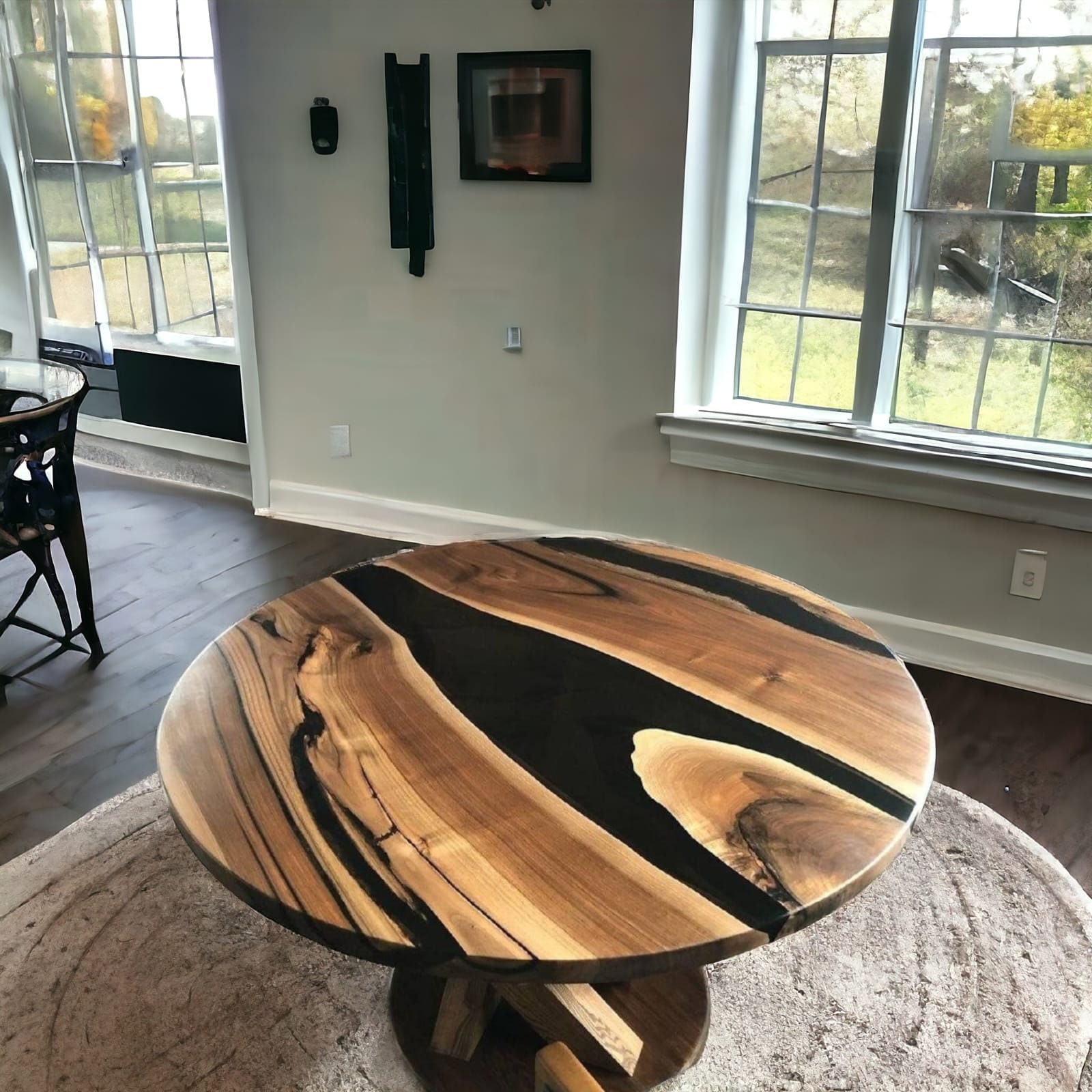 Round Epoxy Dining Table, Round Epoxy Coffee Table, Round Epoxy Table ...