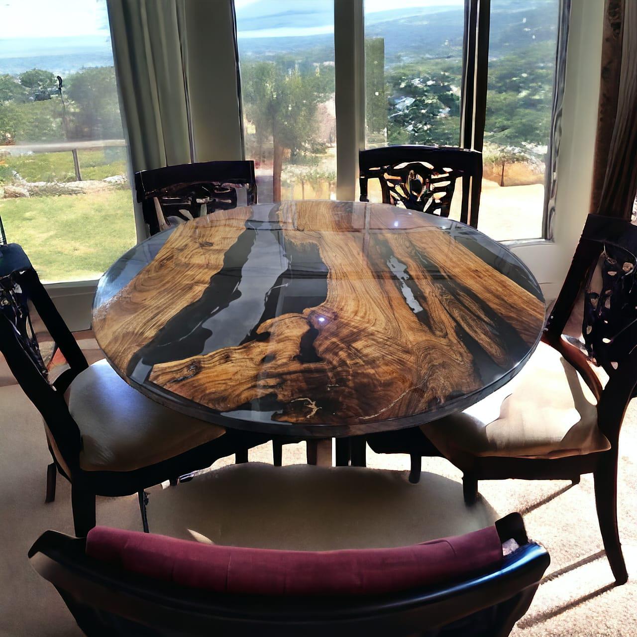 Round Epoxy Dining Table, Round Epoxy Coffee Table, Round Epoxy Table ...