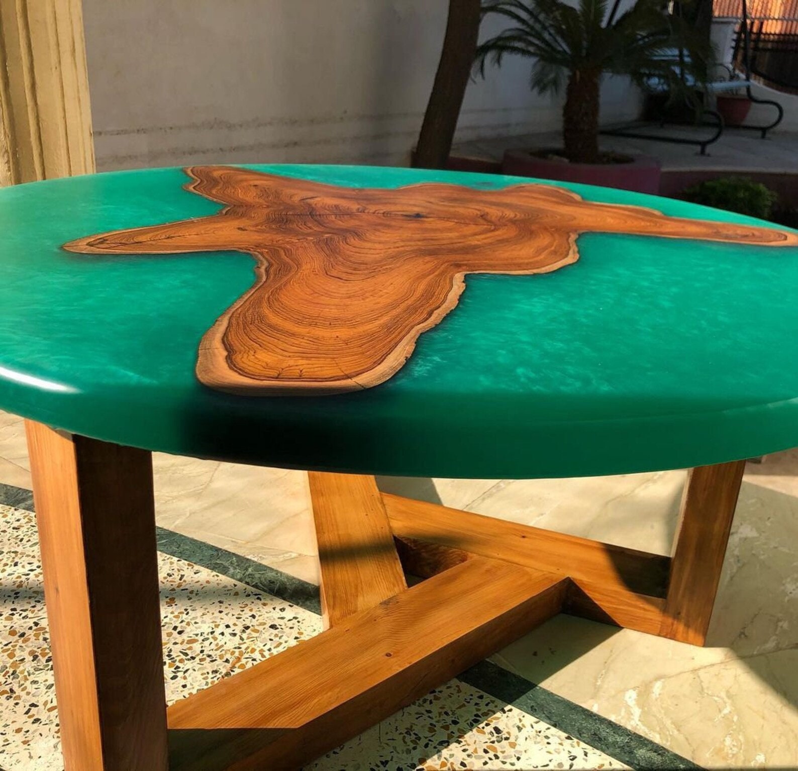 Round Epoxy Coffee Table Round Epoxy Dining Table Round - Etsy